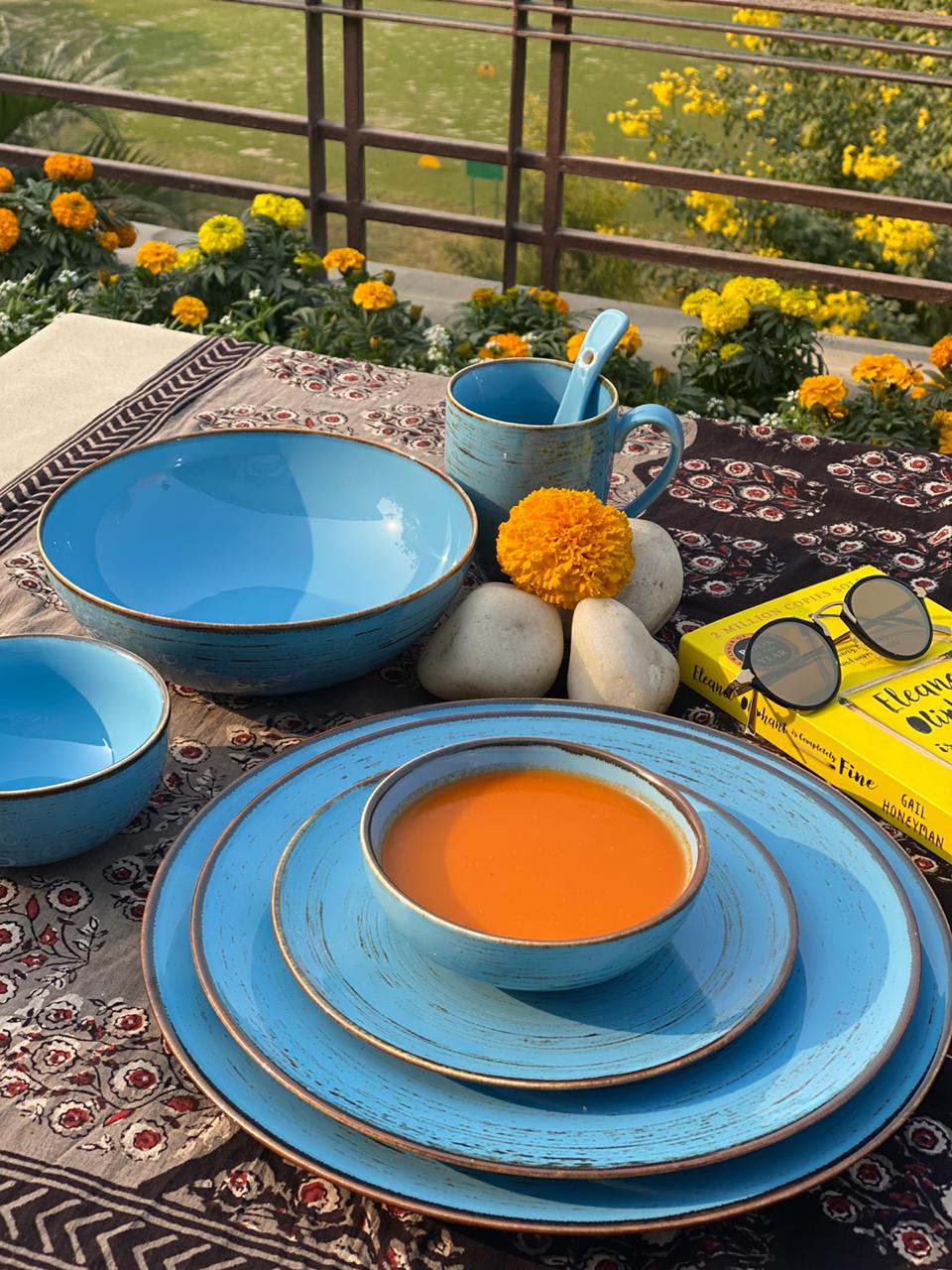 Blue Sky 27 Pc. Dinner – Hitkari Potteries