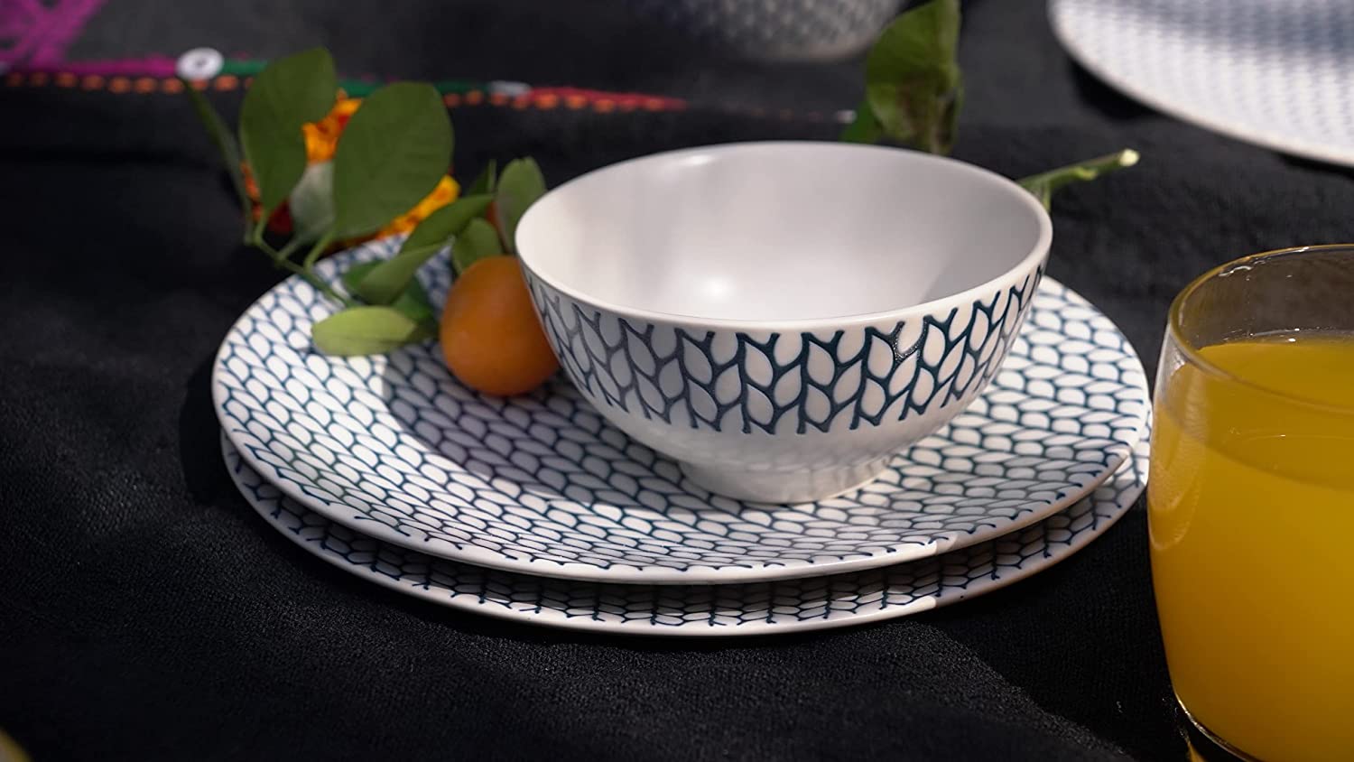 BLUE DEW - 21 PC. DINNER SET – Hitkari Potteries