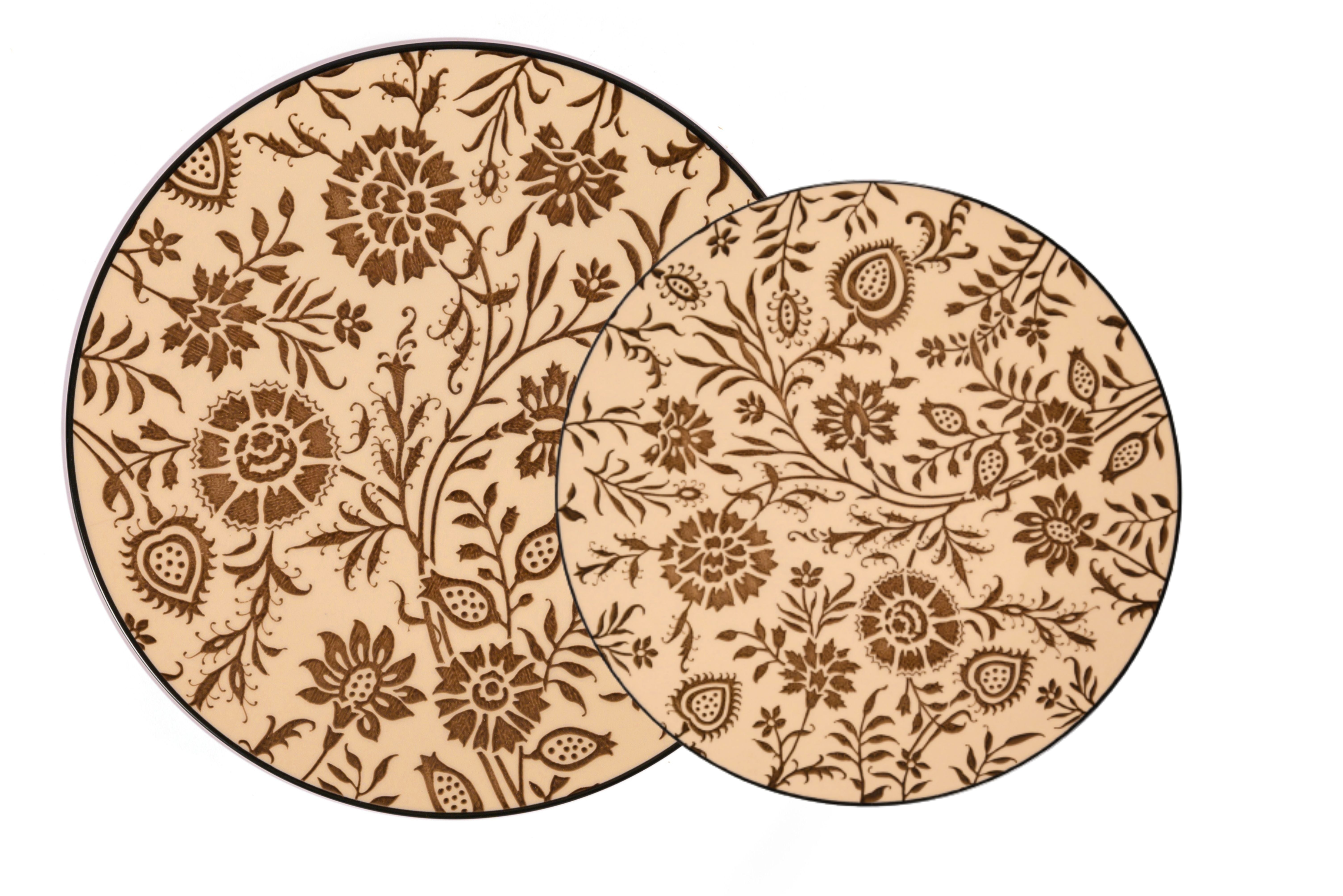 Hitkari Porcelain Sulur Grey 8 Full Plate & Side Plate – Hitkari Potteries