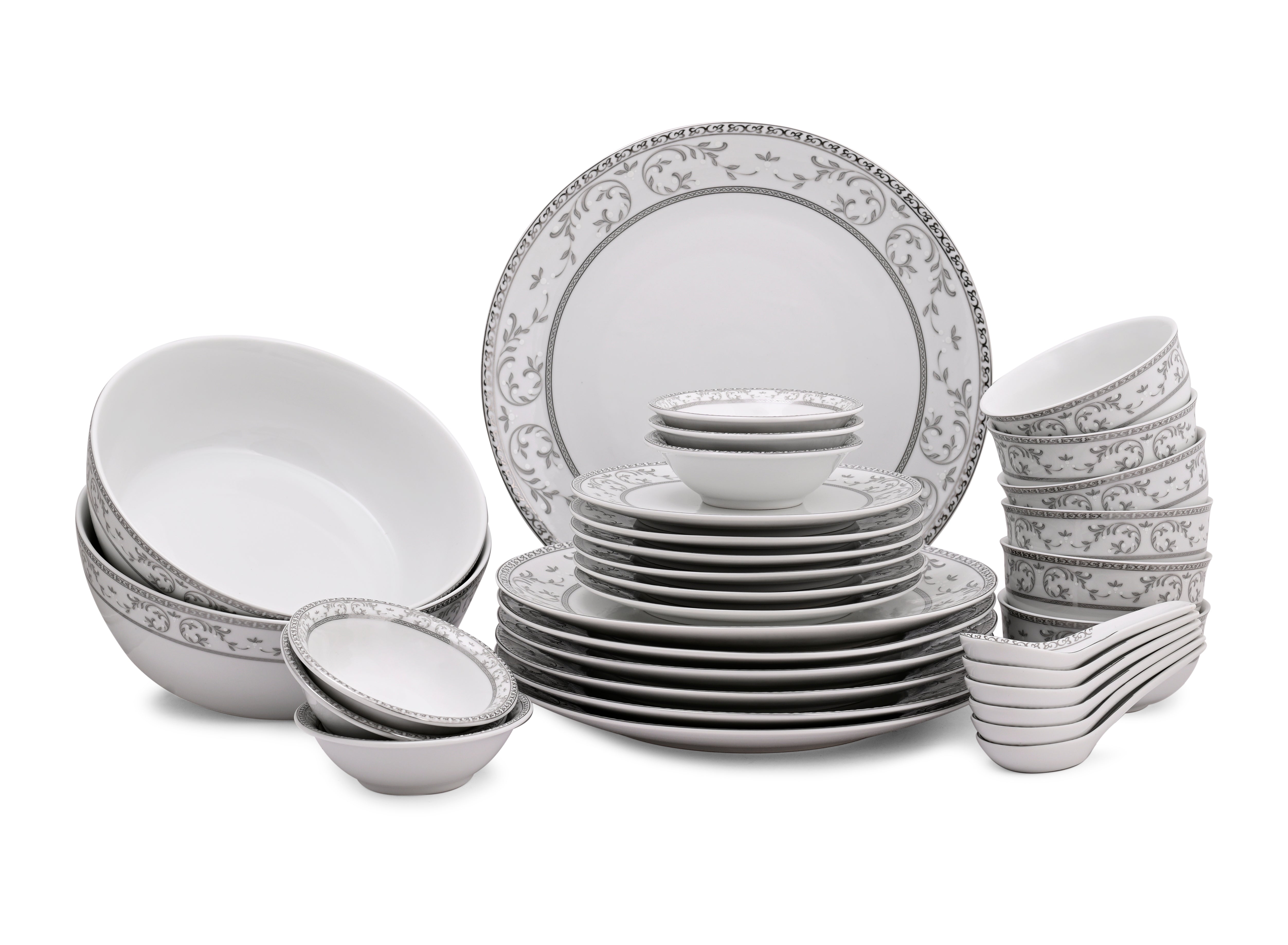 12206 - 33 PC. DINNER SET (COUPE SHAPE) – Hitkari Potteries