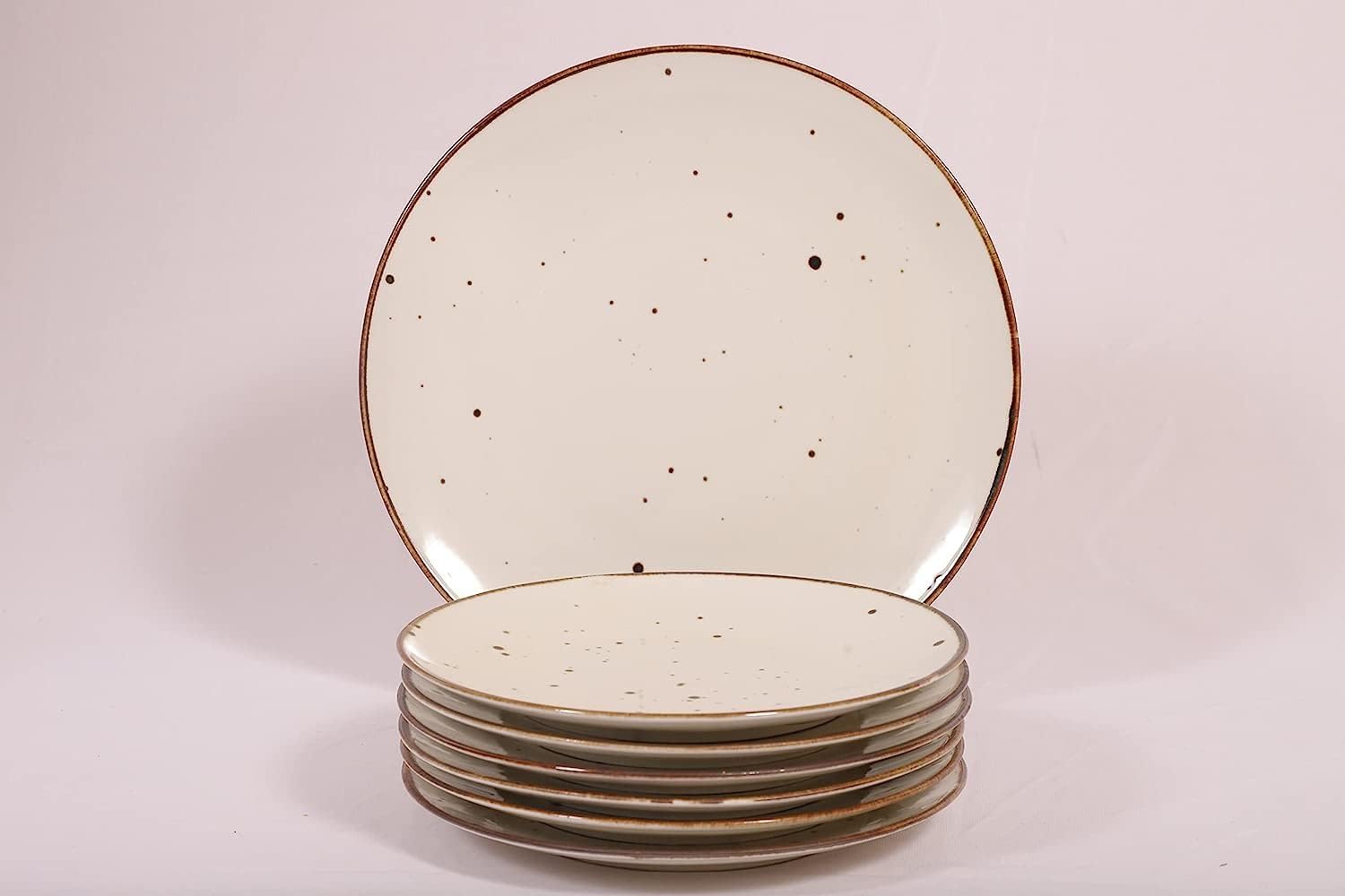 Cottage Ivory Full Plate Set of 6 pc – Hitkari Potteries