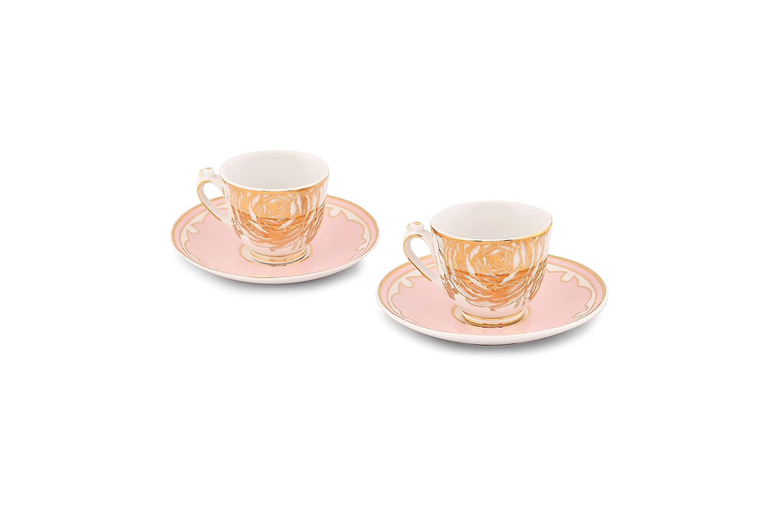 MIMOSA - 12 PC. COFFEE CUP & SAUCER – Hitkari Potteries