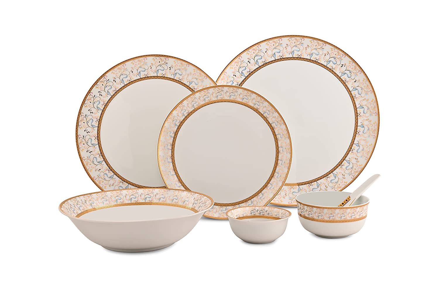 Porcelain Best Dinner Set Brand In India RAINBOW GOLD DINNER SET ...