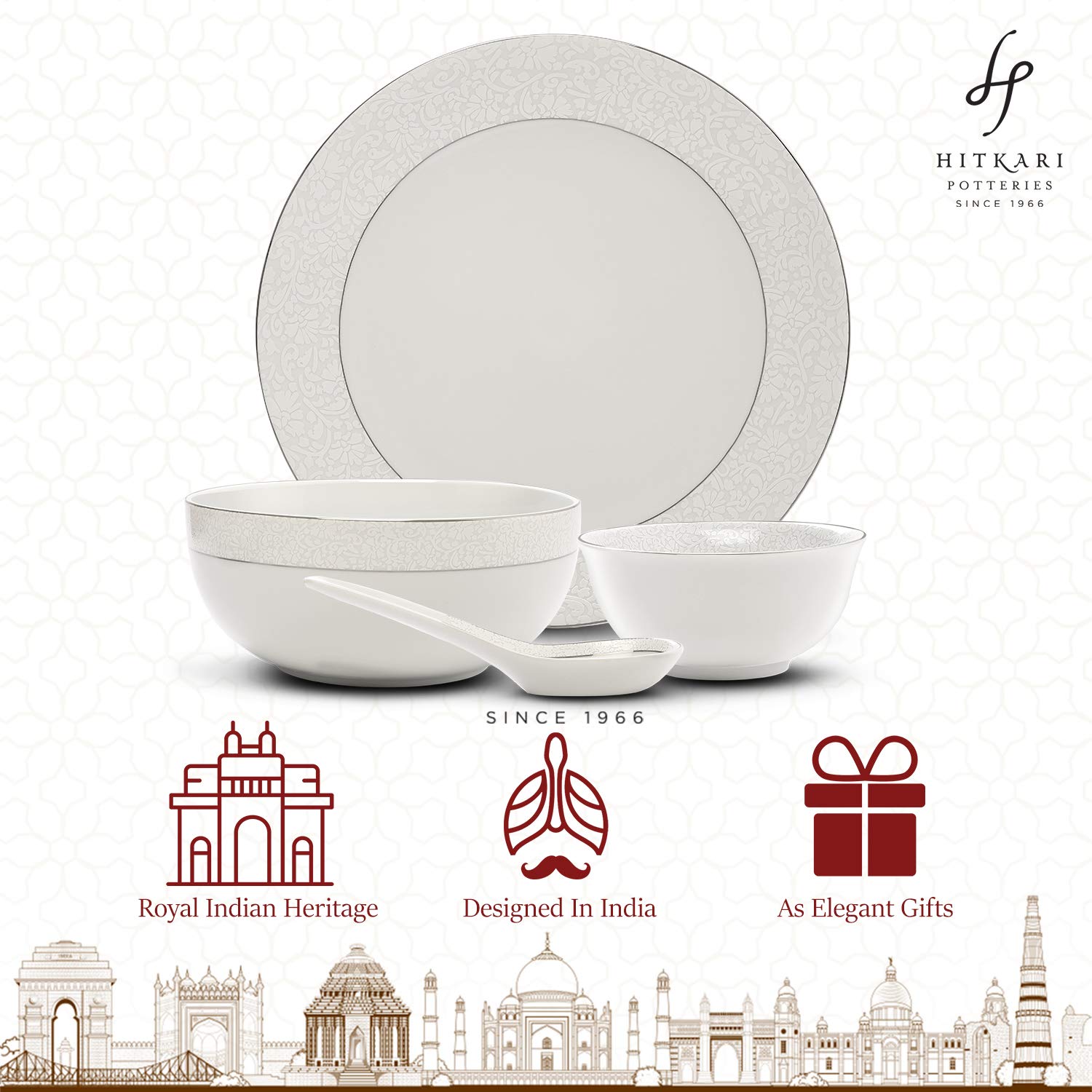 12222 PL Dinner Set 33 pc – Hitkari Potteries