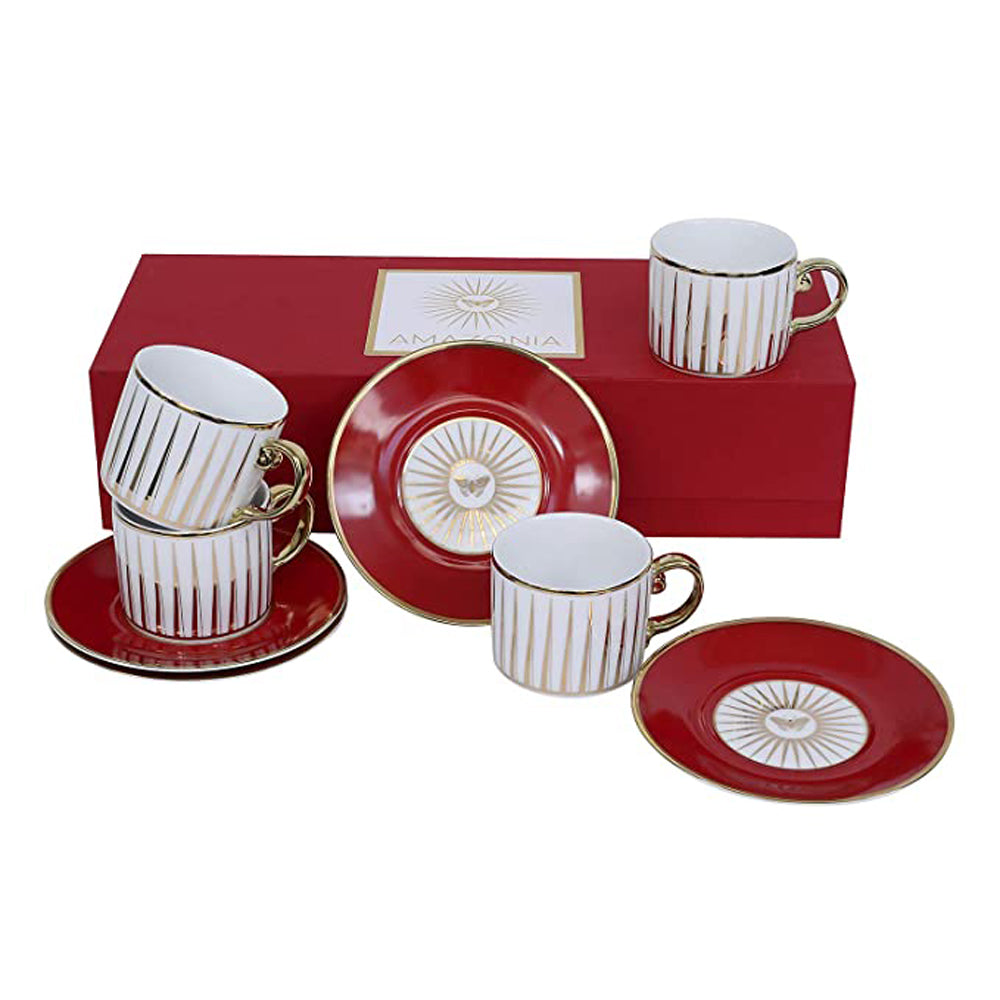CUP AND SAUCER SET OF 4 – Hitkari Potteries