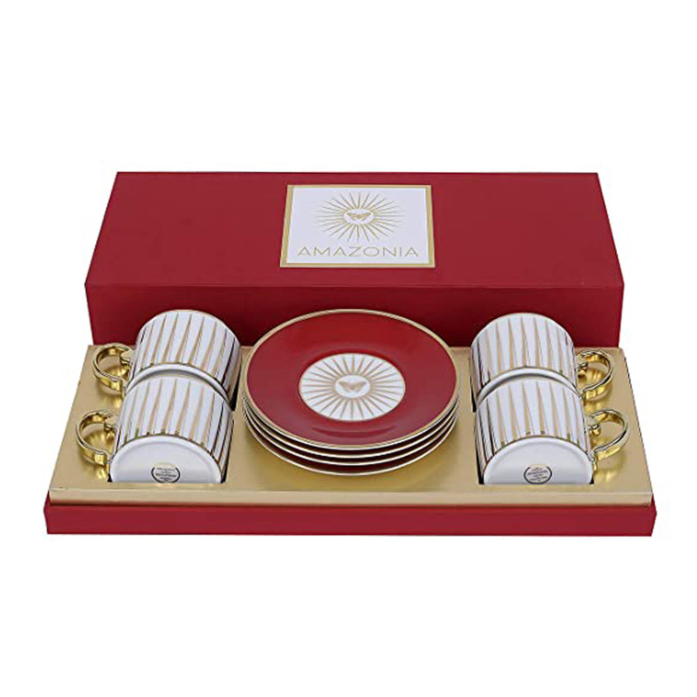 CUP AND SAUCER SET OF 4 – Hitkari Potteries