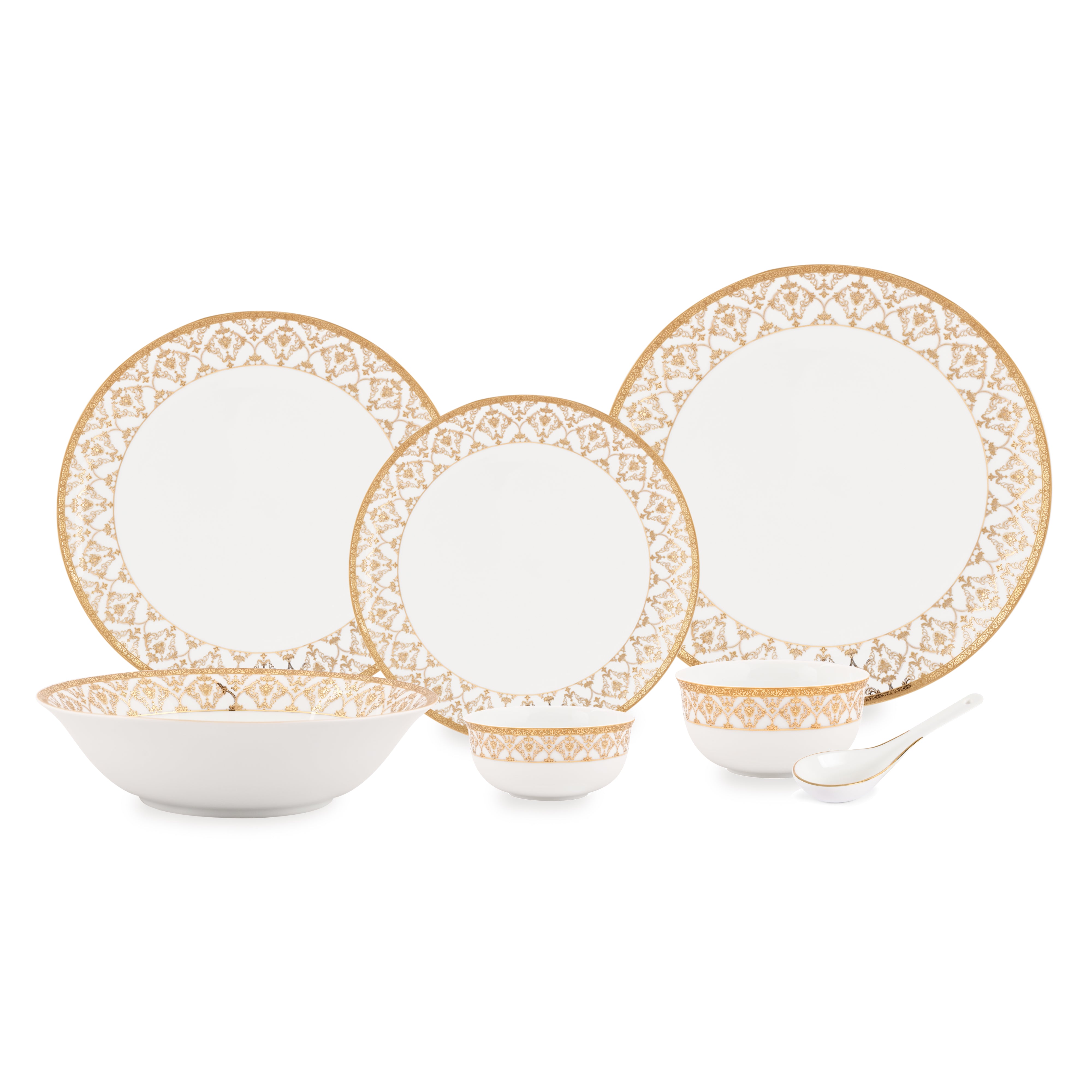 Golden Glory Dinner Set 33 Pcs – Hitkari Potteries