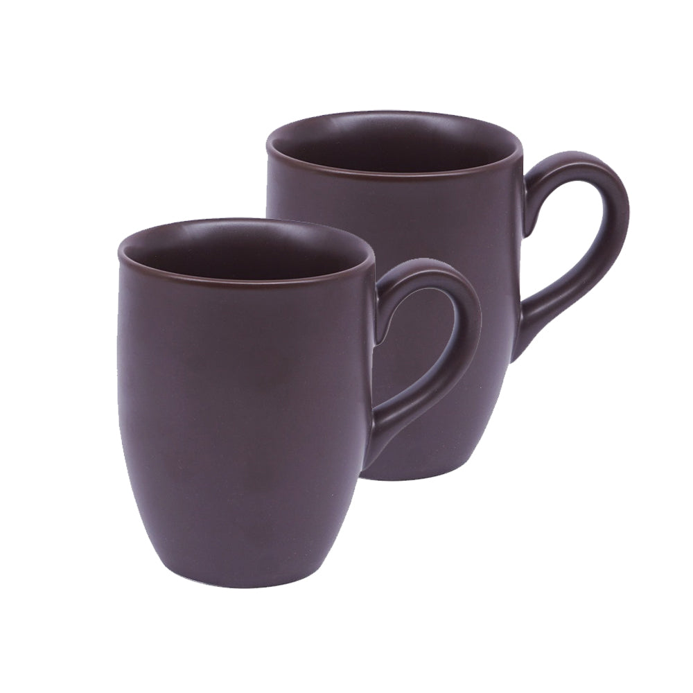 MATT CHOCO BROWN - 2 PC. MUG SET – Hitkari Potteries